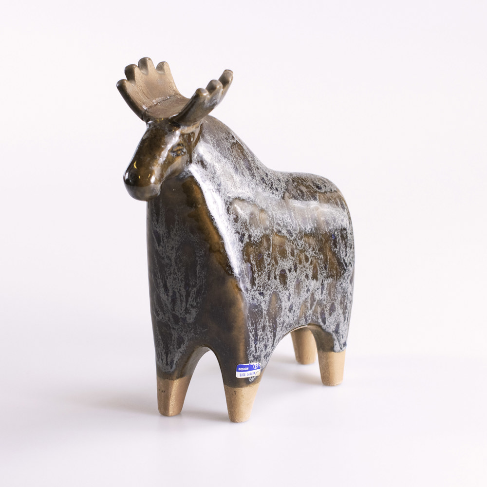 Lisa Larson, älg, Stora Zoo, Gustavsber… | Auktion.se