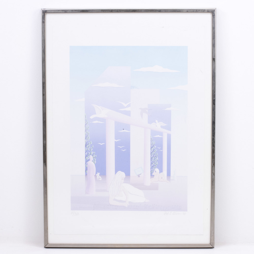 Robert E Olson, färglitografier, 3 st, … | Auktion.se