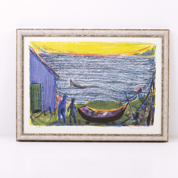Else Jensen, litografi, 230/275, signerad, 65x48 cm | Auktion