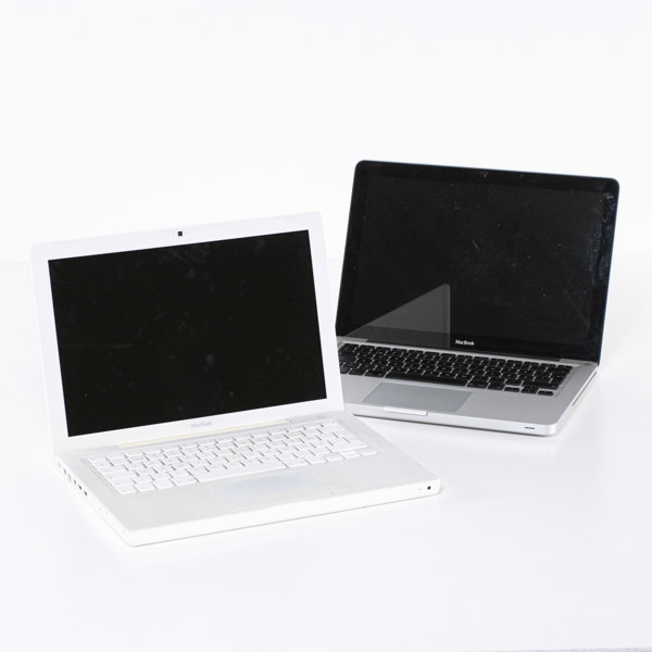 Laptops, 2 st, Apple Macbook, Core 2 Duo, ca 2006-2009 | Auktion